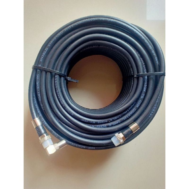 Jual kabel antena rg6+jack compression to male L 7 meter | Shopee Indonesia