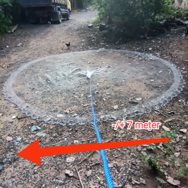 Jual Jala tebar bahan senar ukuran 10 feet | Shopee Indonesia
