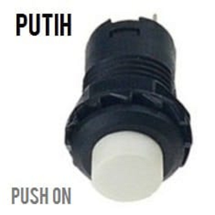 Jual RAK 1C Saklar Warna Switch Push On Off Bulat 12v 24 Volt 2 Pin ...