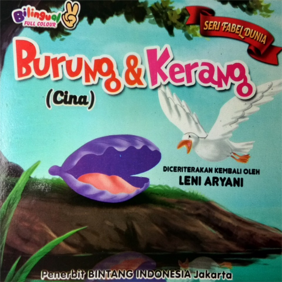 Jual Buku Cerita Burung Dan Kerang Full Colour 2 Bahasa dan Bergambar ...