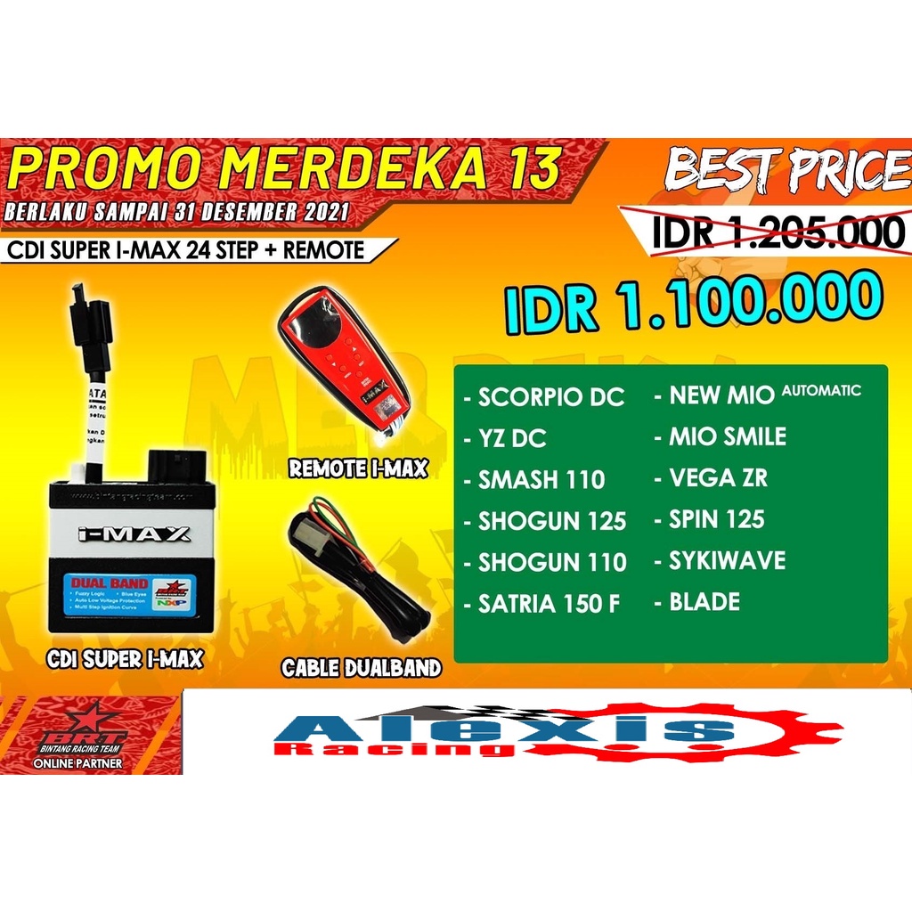 Jual Cdi I-Max IMax Super 24 Step BRT plus Remote Suzuki Satria F FU ...