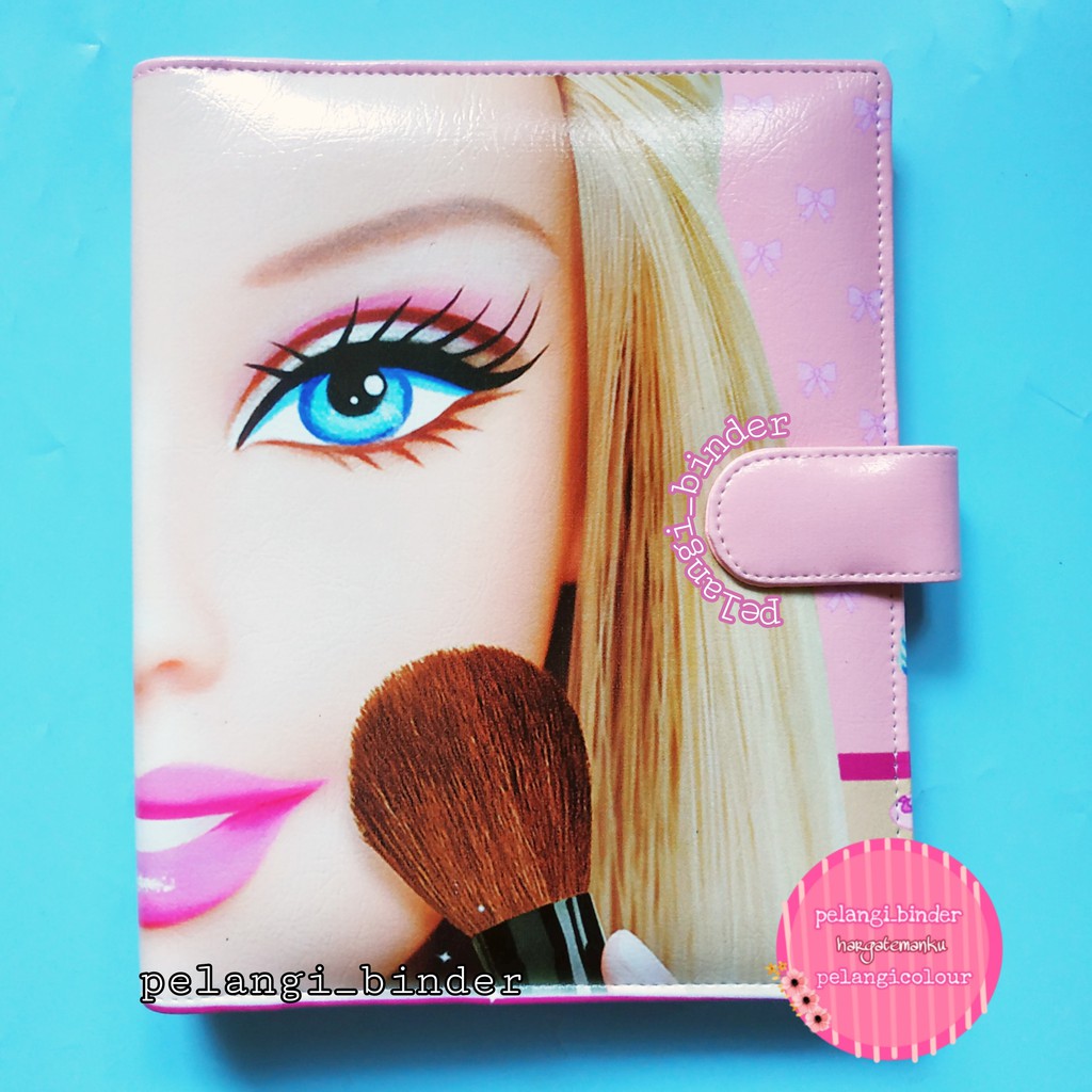 Jual Binder printing motif siluet barbie ukiran A5 B5 | Shopee Indonesia
