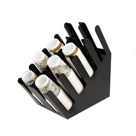 Jual Rak Paper Cup Akrilik Organizer Double Bar 8 Slot | Shopee Indonesia