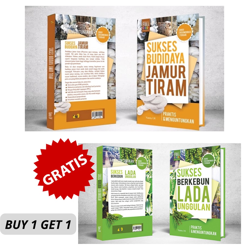 Jual Sukses Budidaya Jamur Tiram Dan Sukses Budidaya Lada Unggulan ...