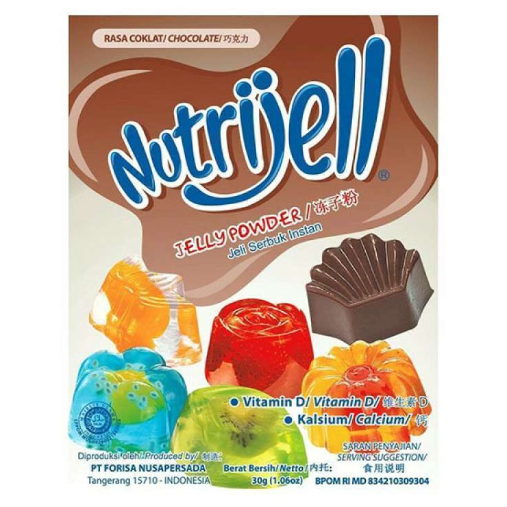 Jual Nutrijell Rasa Coklat 30gr Agar Nutrijel Chocolate Jelly Powder ...