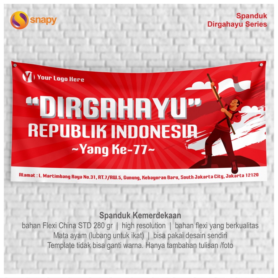 Jual SPANDUK HUT RI | Shopee Indonesia