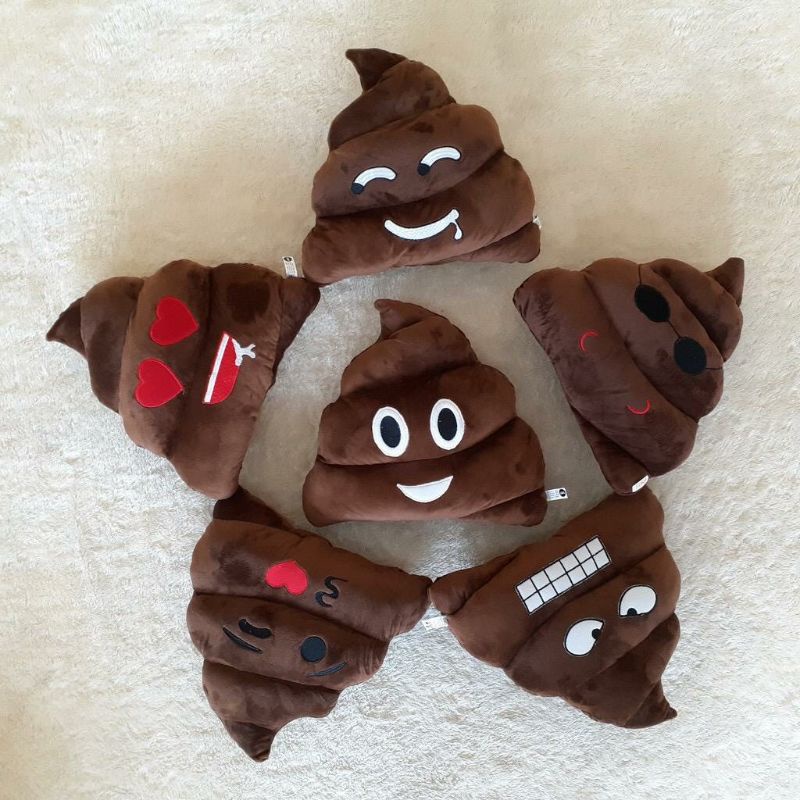 Jual DREAMTOYS96 Boneka bantal poop emoticon | Shopee Indonesia
