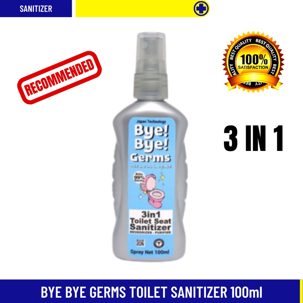 Jual TOILET SANITIZER ANTISEPTIK SPRAY BYE BYE GERMS 100ML | Shopee ...