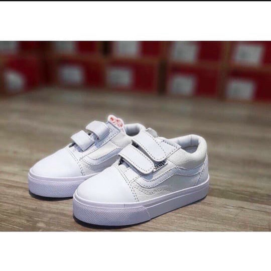 Jual SEPATU VANS ANAK OLDSCOOL PUTIH POLOS USIA 1 SAMPAI 10 TAHUN TK SD ...