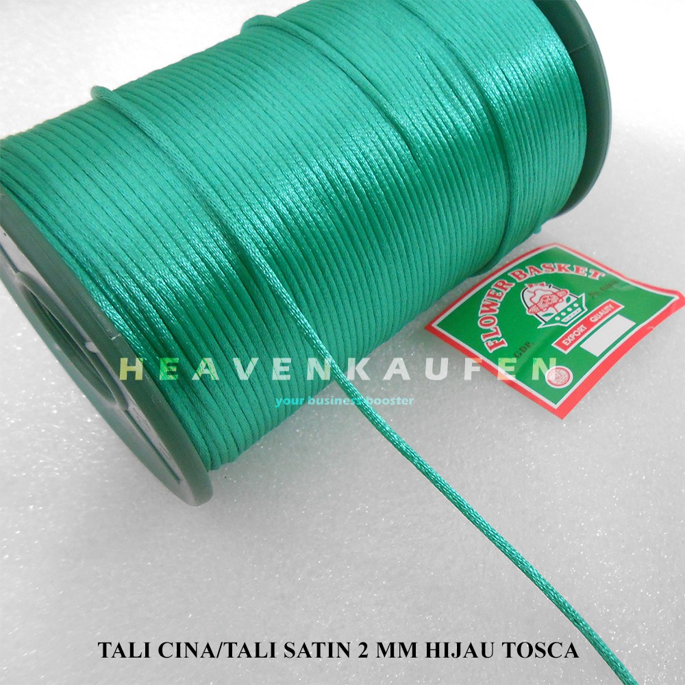 Jual Tali Cina / Tali Satin Cina 2 mm Warna Hijau Tosca Murah Per Meter ...