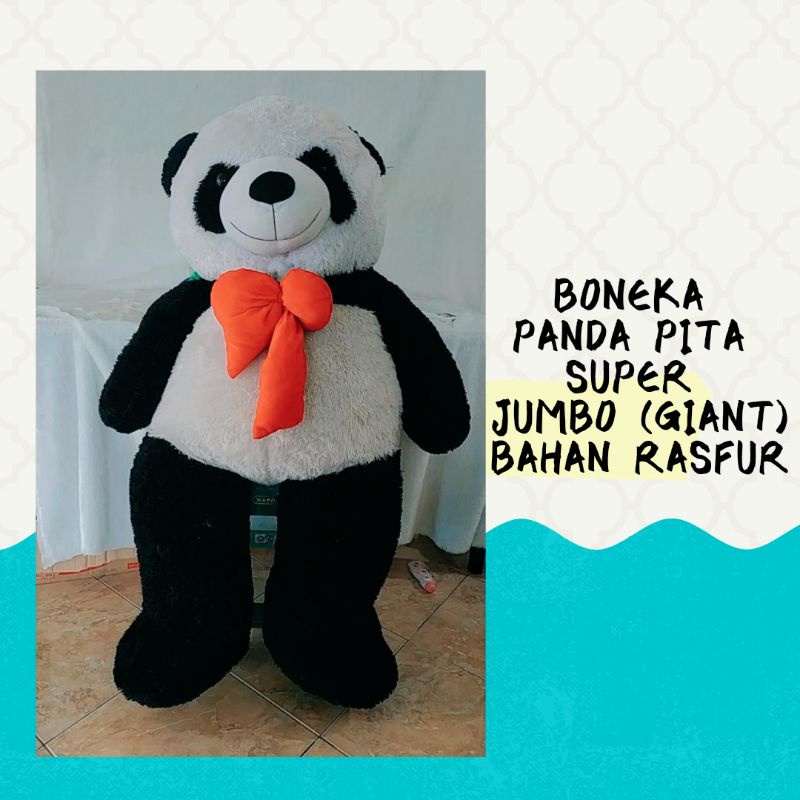 Jual Boneka Panda Pita Merah Besar Size Giant | Shopee Indonesia