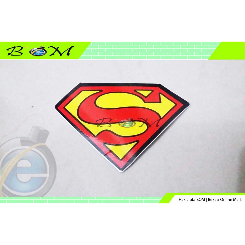 Jual stiker sticker motor mobil gambar logo superman | Shopee Indonesia