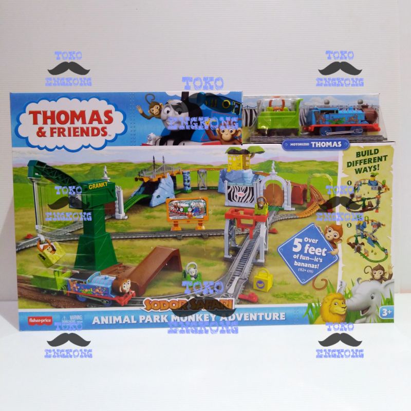 Jual THOMAS & FRIENDS SODOR SAFARI ANIMAL PARK MONKEY ADVENTURE KERETA ...