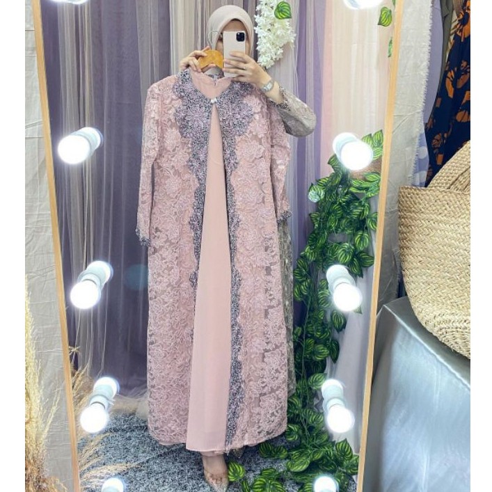 Jual FARIDHA SET - Gamis Pesta - Gamis Lebaran - Gamis Mewah - Tanahabang collection - Gamis ...