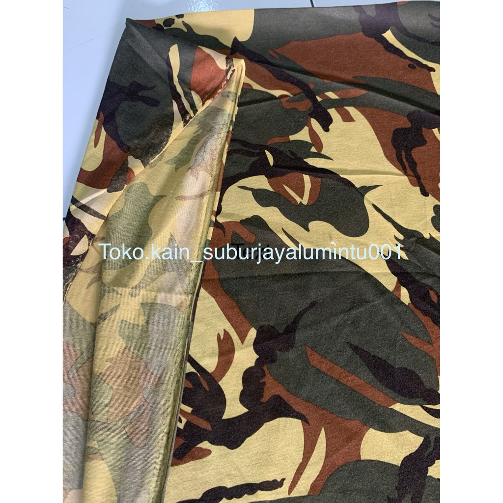 Jual KAIN KAOS LORENG ORI/ ARMY / BAHAN DORENG / LORENG KAOS / KAIN ...
