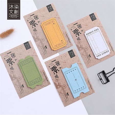 Jual HI177 Sticky Notes Gambar Tiket Untuk Menulis Catatan Kecil ...