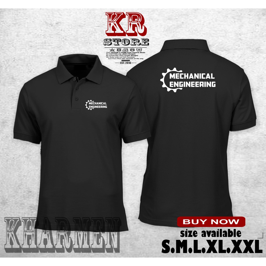 Jual POLO SHIRT KAOS KERAH MECHANICAL ENGINEERING KAOS KERAH TEKNIK ...