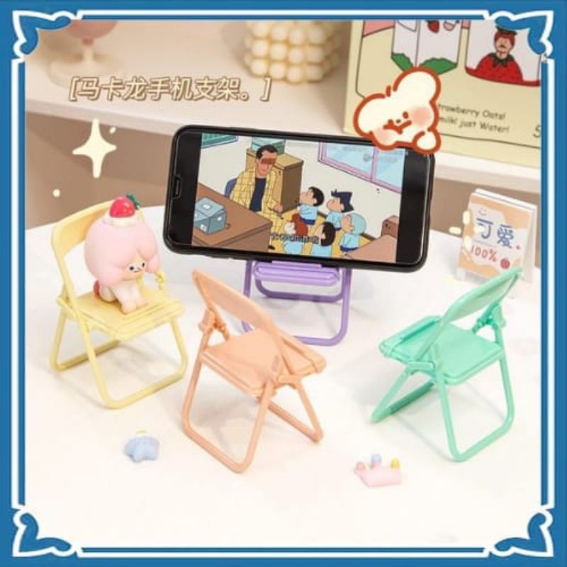 Jual Stand Holder HP Macaron Model Kursi / Kursi HP Macaron / Kursi HP ...