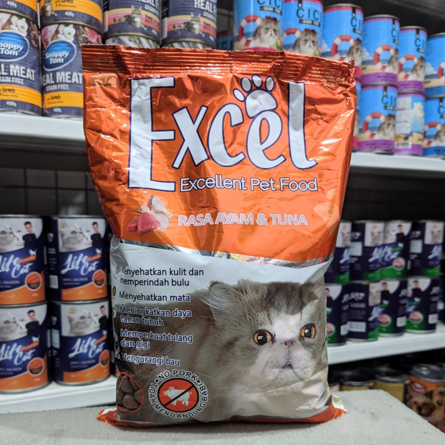 Jual Excel Cat Chicken Tuna 20kg Bentuk Segitiga - Makanan Kucing ...