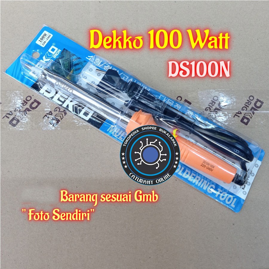 Jual Solder Dekko 100 watt DS100N Solder Deko 100W original | Shopee ...