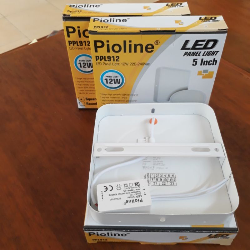 Jual PIOLINE Lampu LED Panel 12 Watt 12w Downlight OB Outbow Tempel ...