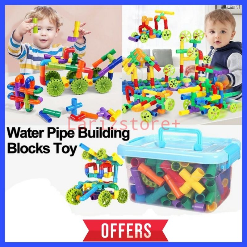 Jual Mainan Edukasi Merakit Balok Pipa Plastik Assembly Water Pipe ...
