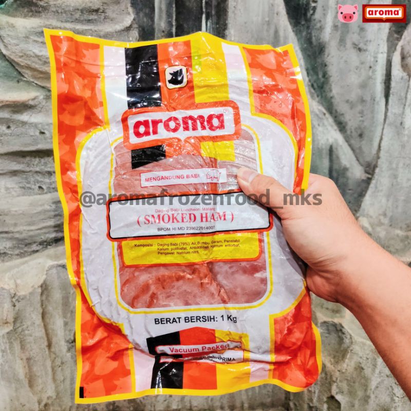 Jual AROMA PORK SMOKED HAM (HAM BABI ASAP) 1 KG | Shopee Indonesia