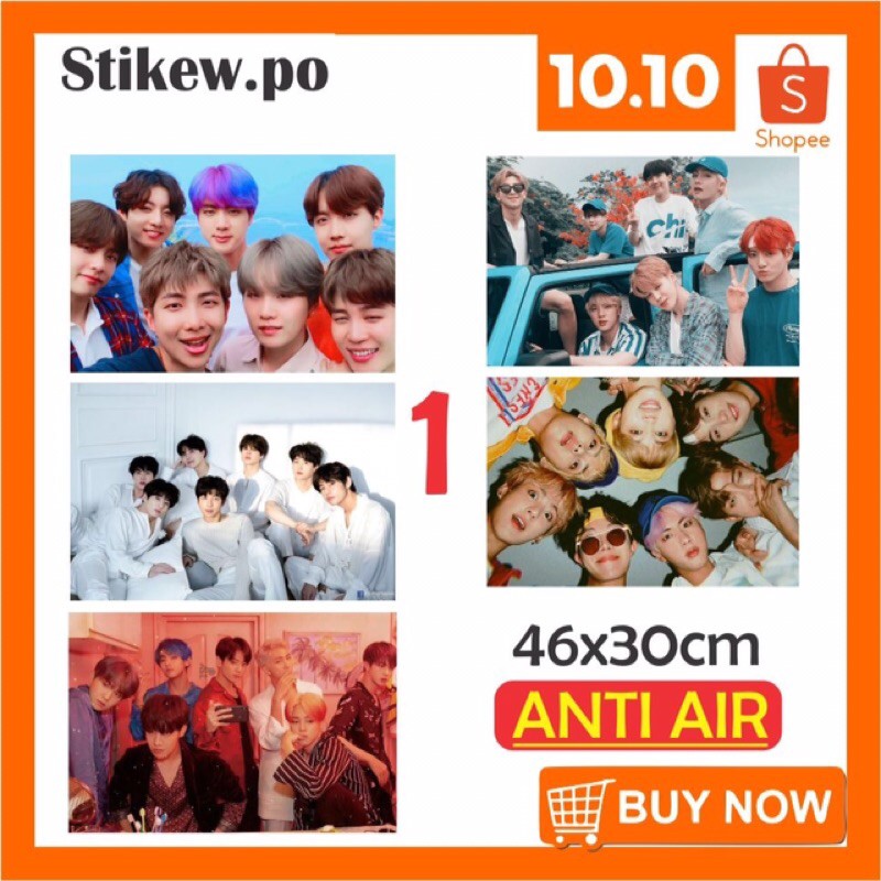 Jual BTS POSTER 5 Lembar (ANTI AIR) | Shopee Indonesia