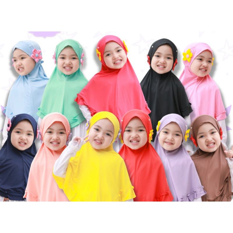 Jual HIJAB ISMA ANAK / HIJAB ANAK TERBARU /JILBAB ANAK 3-6 Th | Shopee ...