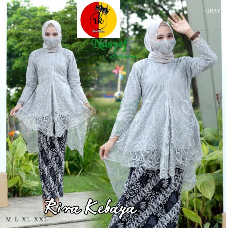 Jual One Set Tunik Mauri Modern Kebaya Wanita Lamaran dan Kondangan Kebaya Wisuda Modern kebaya ...