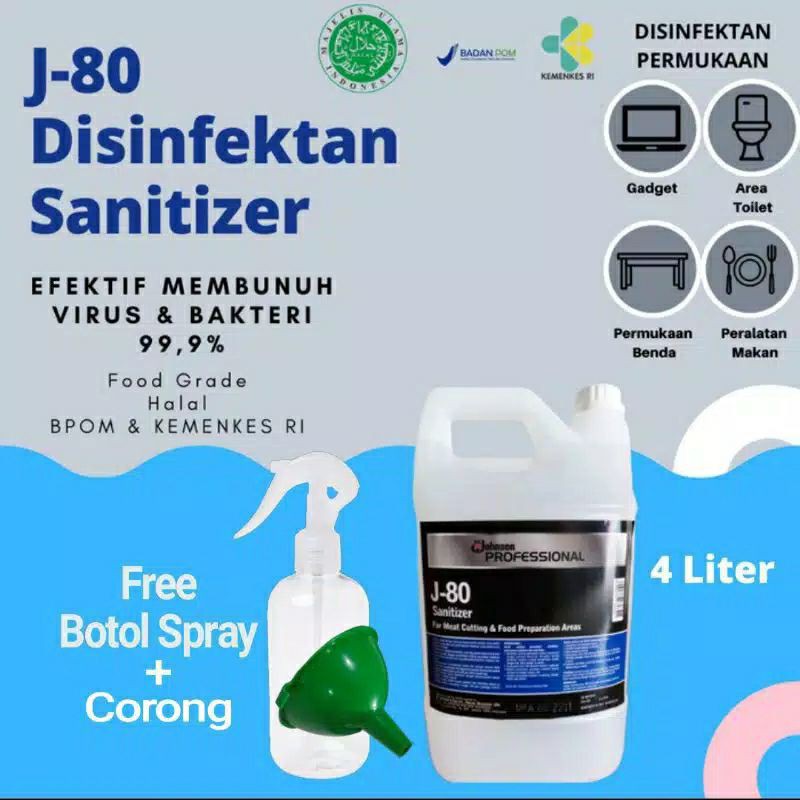 Jual Desinfektan Food Grade 4 Liter disinfectant cairan disinfektan ...