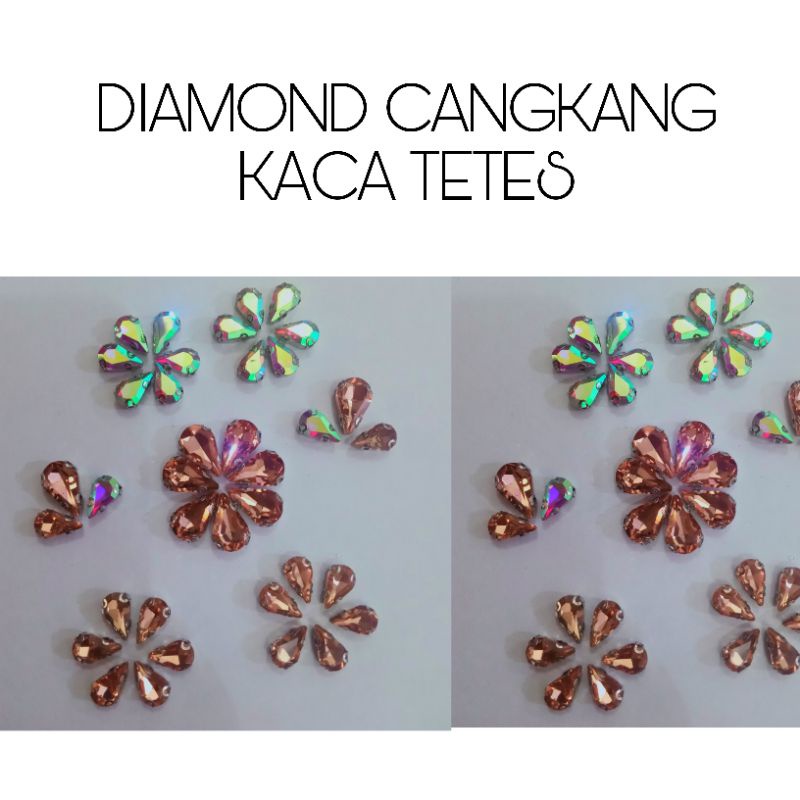 Jual PERMATA/DIAMOND CANGKANG KACA TETES -+500BJ BAHAN CRAFT *G 23 4 ...