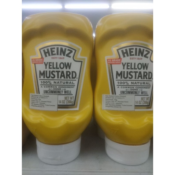 Jual HEINZ YELLOW MUSTARD 396gr | Shopee Indonesia
