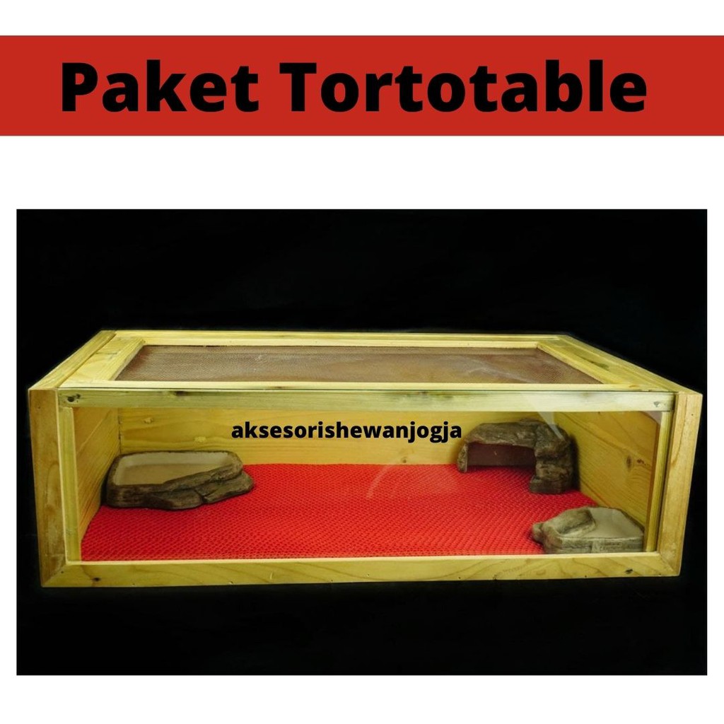 Jual Paket Hemat TortoTable Kandang Kura Darat | Sulcata | Terrarium ...