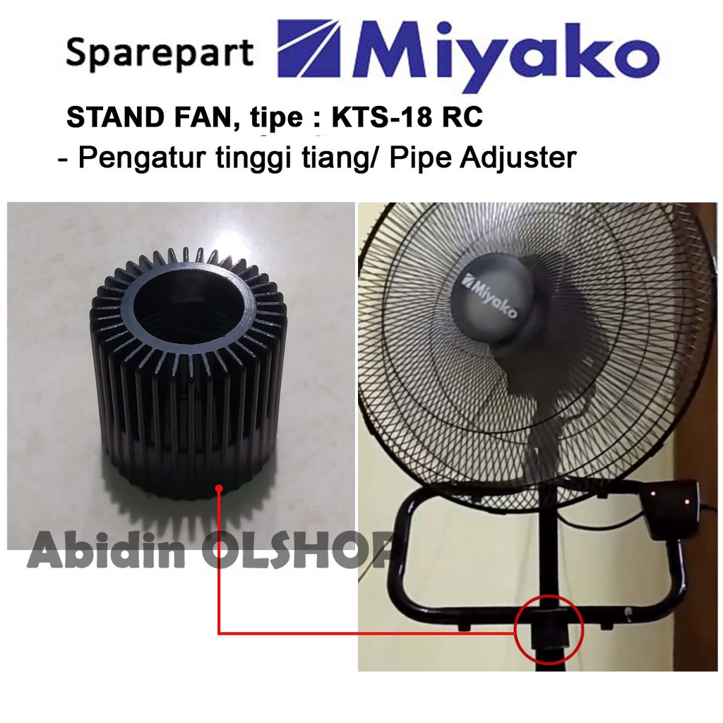 Jual Spare part kipas angin MIYAKO tipe Stand Fan KST-18 RC - Pipe ...