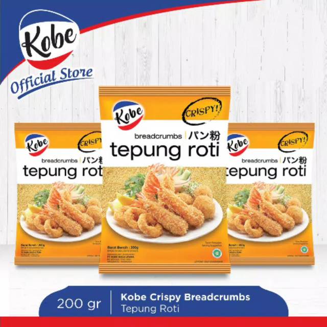 Jual kobe crispy breadcrumbs tepung roti tepung panir 200 gram | Shopee ...
