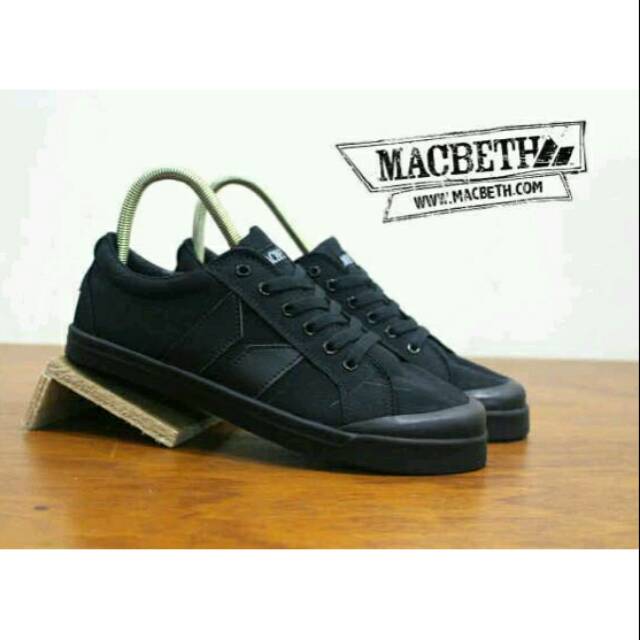 Jual Sepatu Macbeth Full Black | Shopee Indonesia