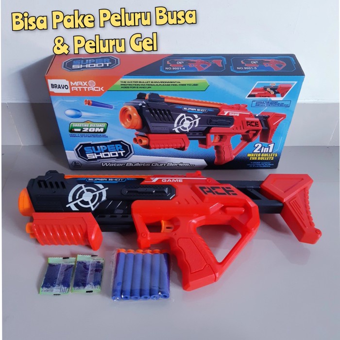 Jual Mainan Senapan Water Gel Tembak Tembakan Pistol Nerf Hydrogel ...