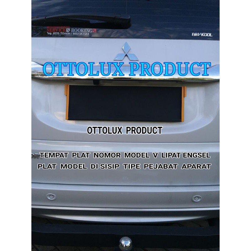 Jual Tempat plat nomor model V bisa lipat engsel. tipe Pejabat Aparat ...