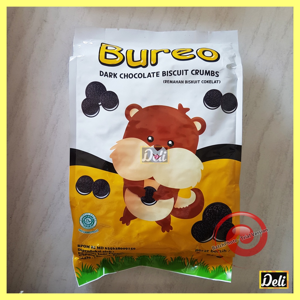 Jual Bureo Dark Chocolate Cookies Crumb Kasar 1kg / Biskuit Coklat ...