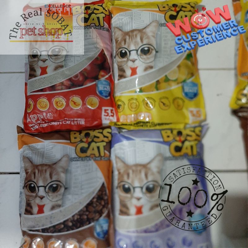 Jual Pasir Boss Cat 5,5 Liter | Pasir Kucing Bentonit Boss Cat 5,5 ...