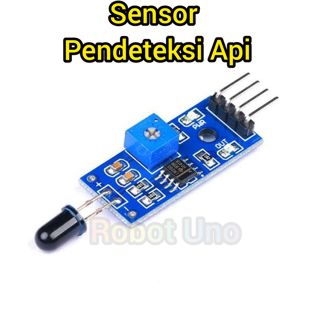 Jual Flame Sensor pendeteksi api sumber kebakaran dengan modul penerima ...