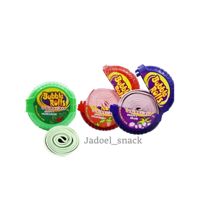 Jual Permen Karet Bubble Rolls 8 Gr by Jadoel_Snack | Shopee Indonesia