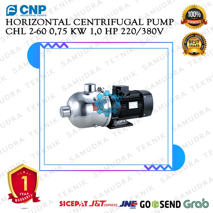 Jual Pompa Booster CNP CHL 2-60 0,75 KW 1,0 HP 220/380V Pompa Air ...