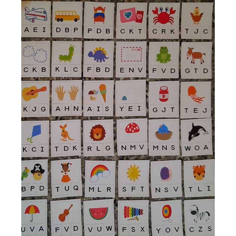 Jual flash card kartu kindergarten beginning sound flash card | Shopee ...