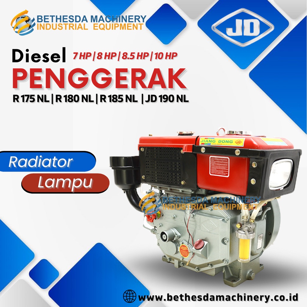 Jual diesel mesin penggerak 7 PK JIANG DONG 8 HP radiator lampu 10 hp | Shopee Indonesia
