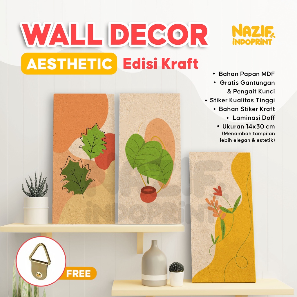 Jual Pajangan Dinding Bahan MDF Kraft / Hiasan Dinding Kayu Kraft ...