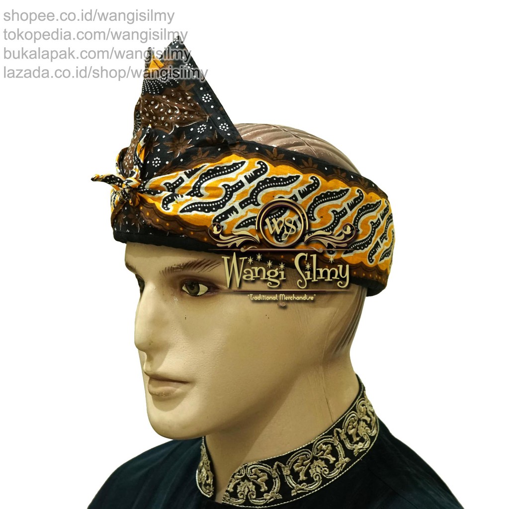 Jual Blangkon Sunda Makuta Wangsa Motif Kujang - Iket Sunda Motif ...