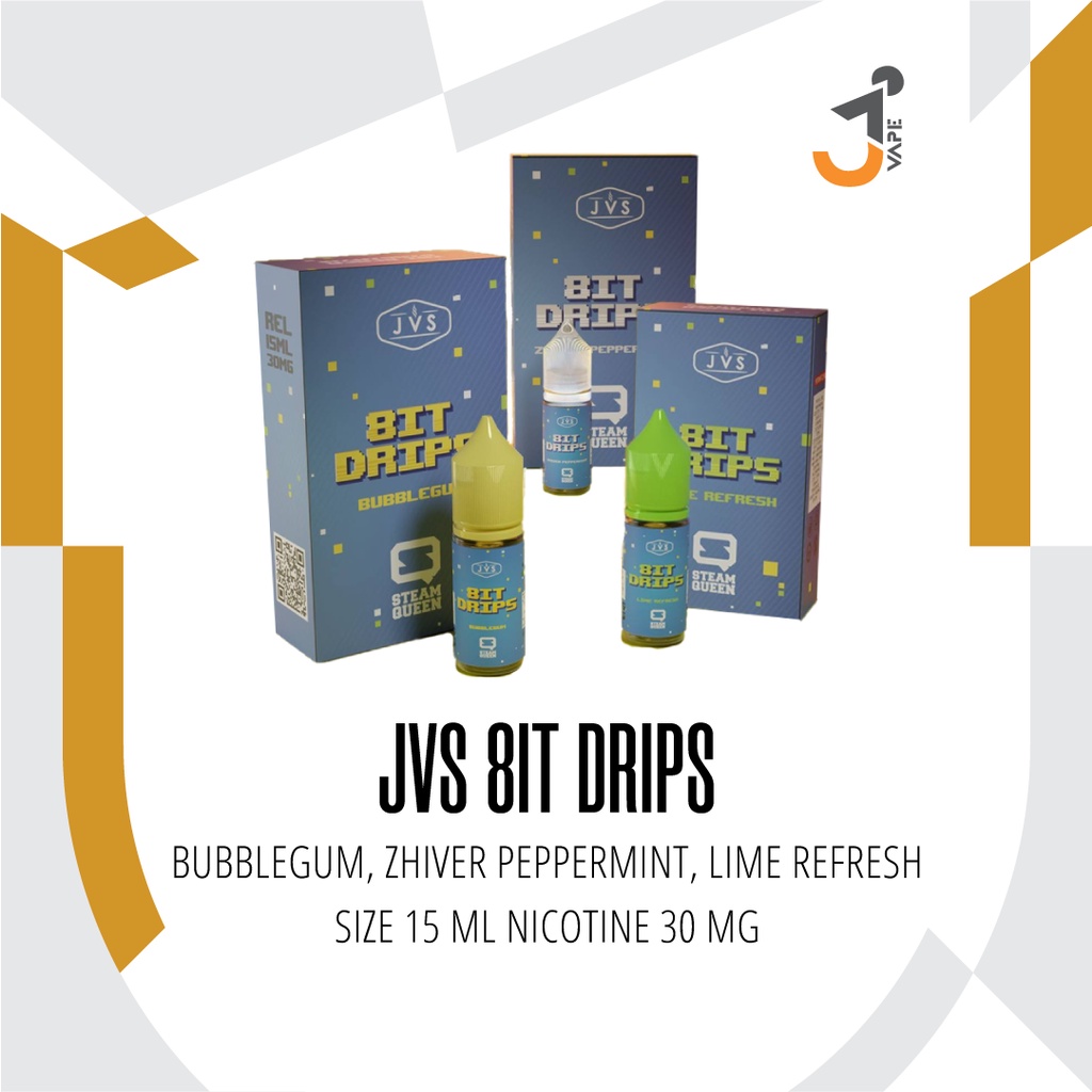 Jual BIT DRIPS SERIES 15ML 30MG 8IT LIQUID BY JVS X STEAM QUEEN E ...