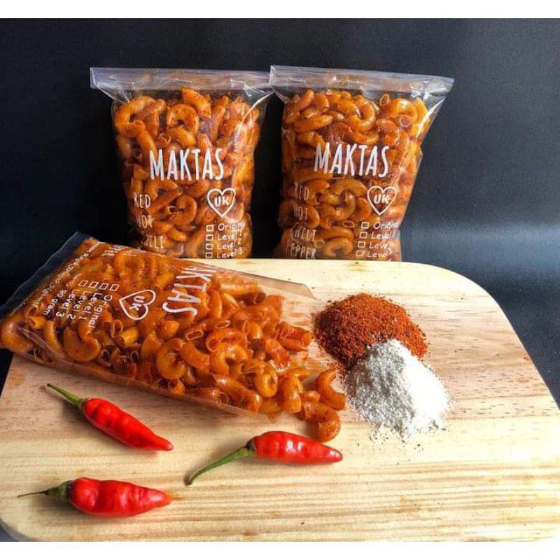 Jual cemilan maktas makaroni tasikmalaya pedas banyak farian rasa dan ...